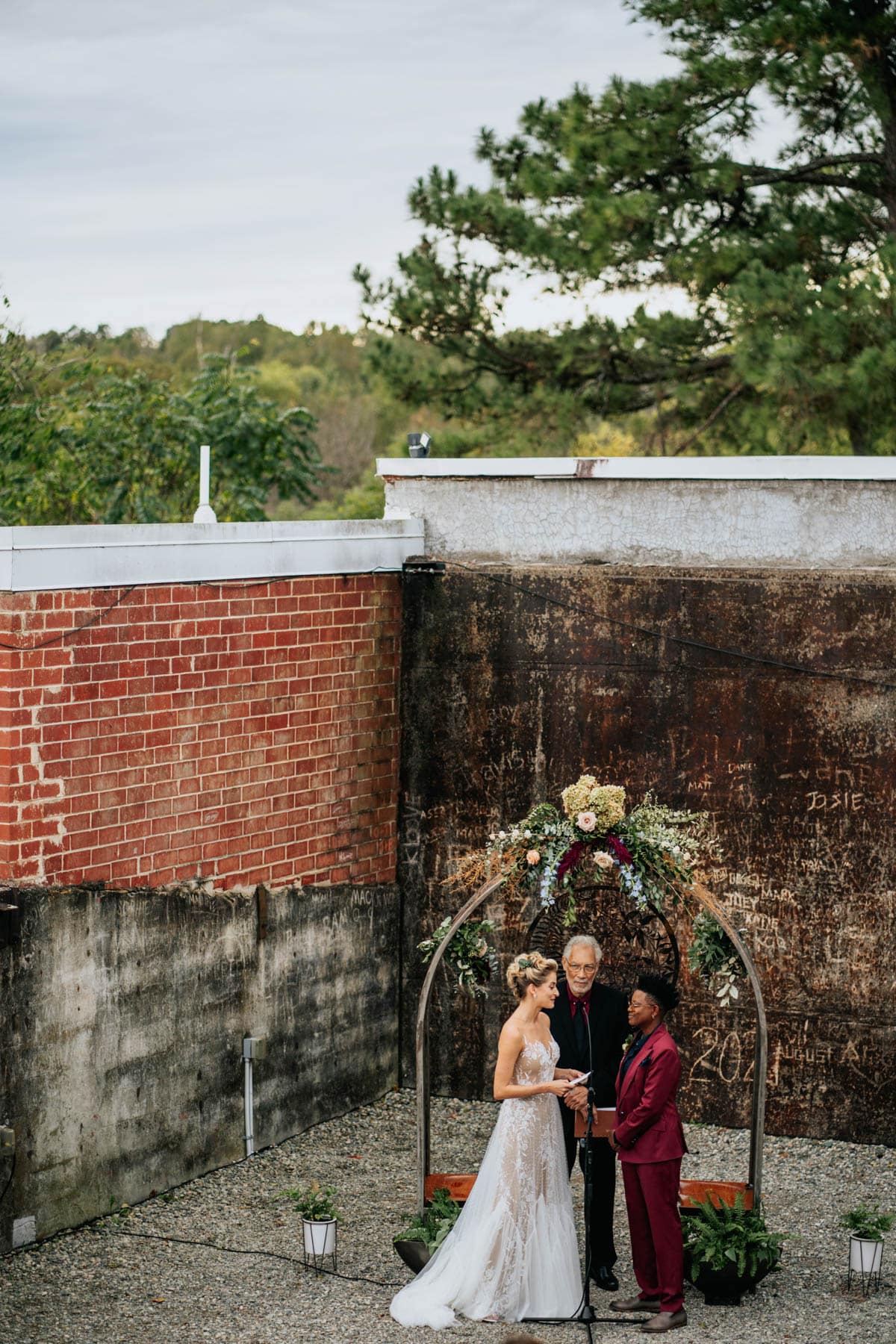 Virtue Events Planned a Fall Wedding at the Haw River Ballroom