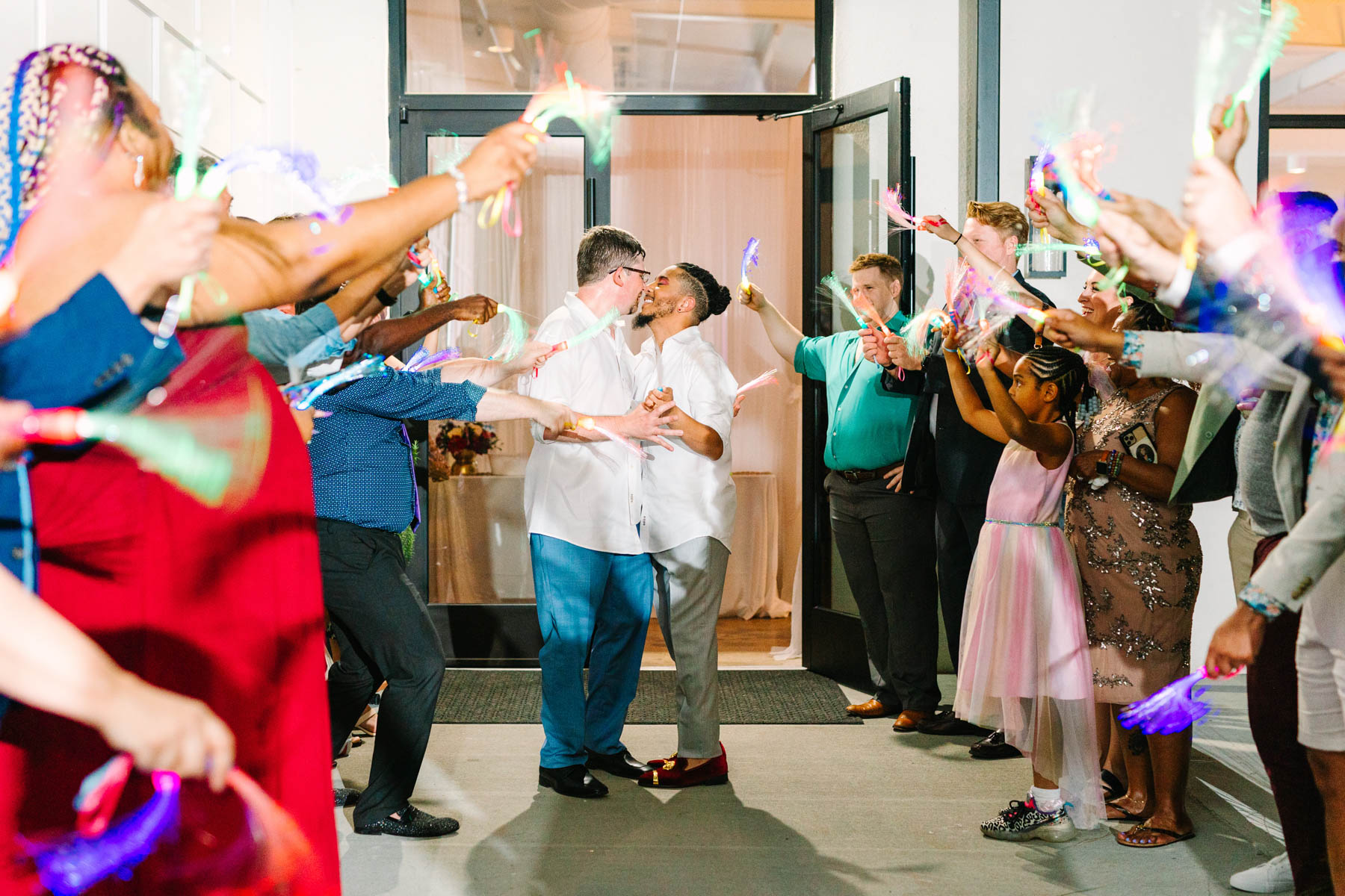 Burgundy and Blue Wedding at Garner's Industrial Modern Venue