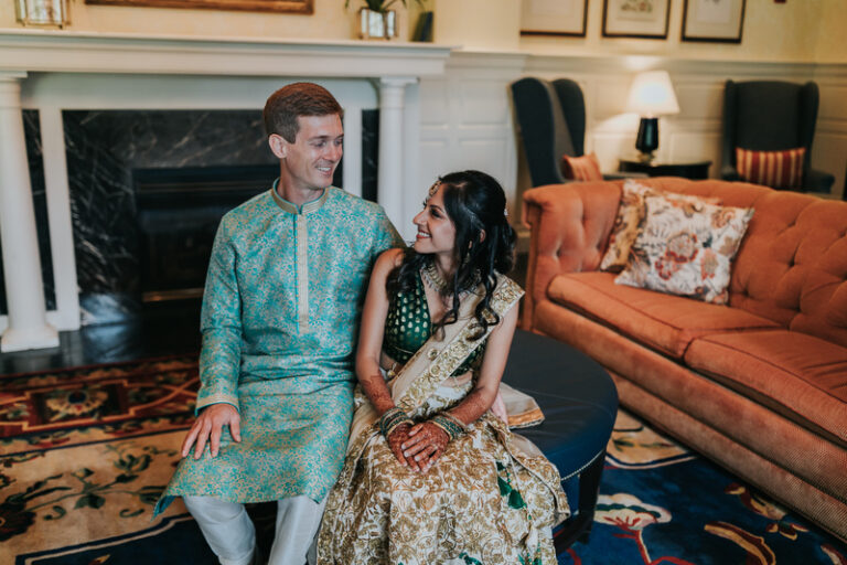 Uma & Aaron's Backyard Hindu Ceremony | Heart of NC Weddings